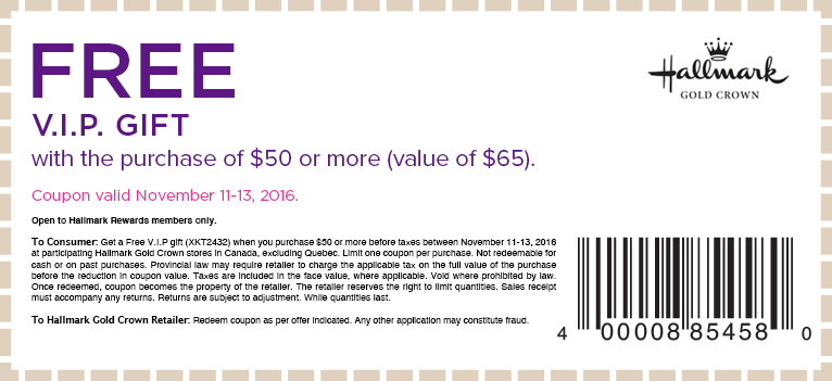 Hallmark Gold Crown - Show Your Hallmark Rewards Card and Save
